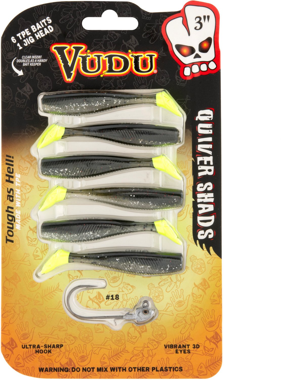 Vudu Quiver Shad 6-Pack | Academy