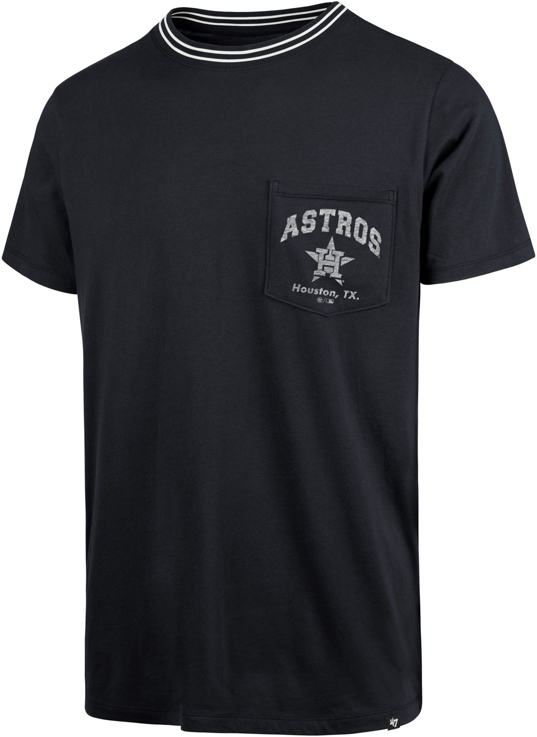 '47 Men's Houston Astros Top Line Stewart Short Sleeve T-shirt | Academy