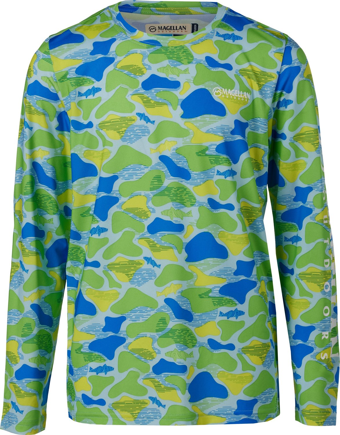 Magellan Outdoors Boys' Mallard Fish Camo Long Sleeve T-shirt | Academy