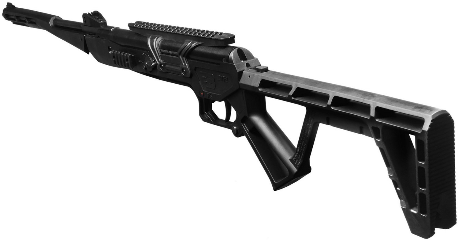 Black Bunker BM8 Threaded .22 Breakbarrel Air Rifle with Accessory Case ...