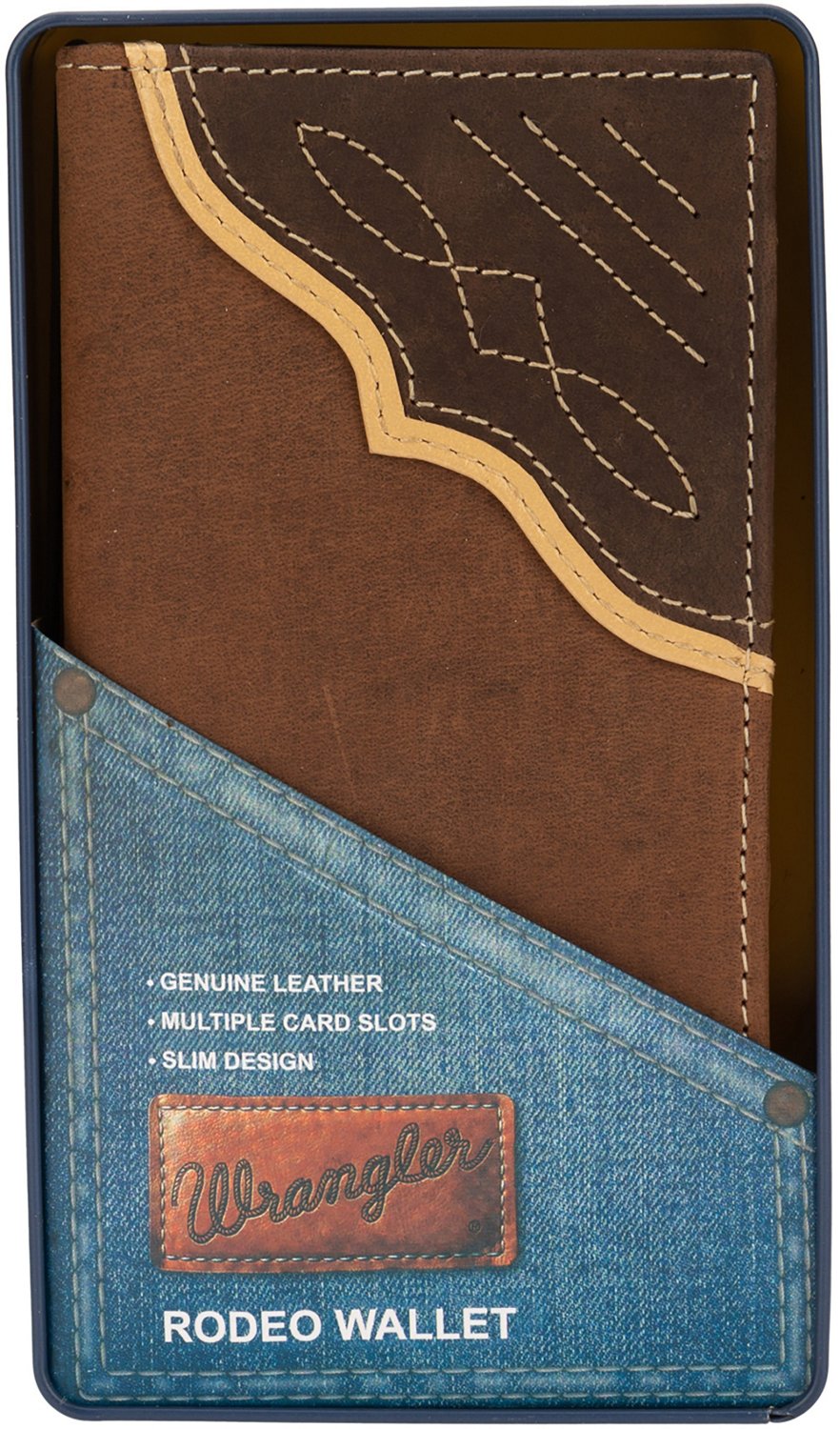 Wrangler Men's Contrast Corner Rodeo Wallet | Academy
