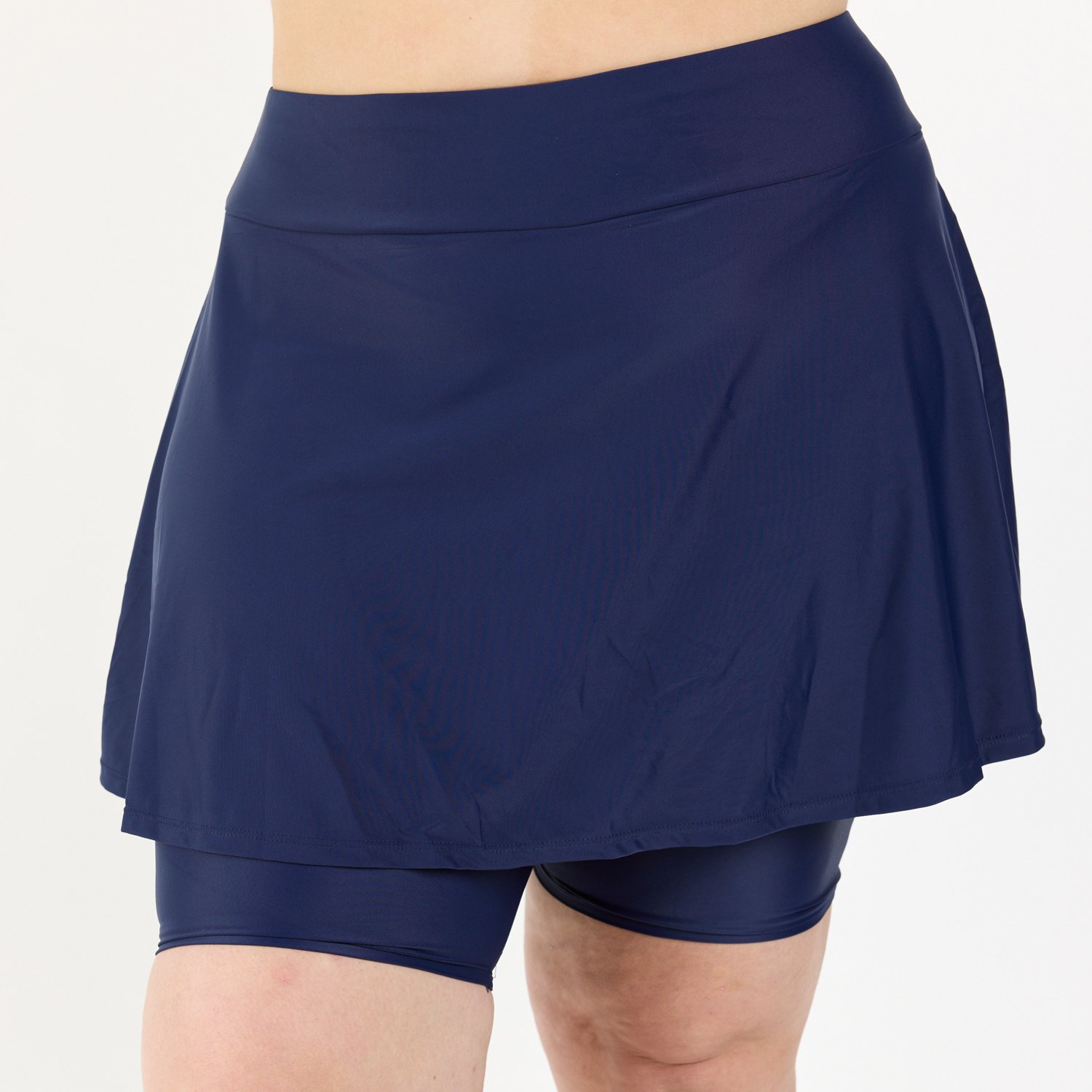 Calypsa Women's Midi Plus-Size Swim Skort | Academy