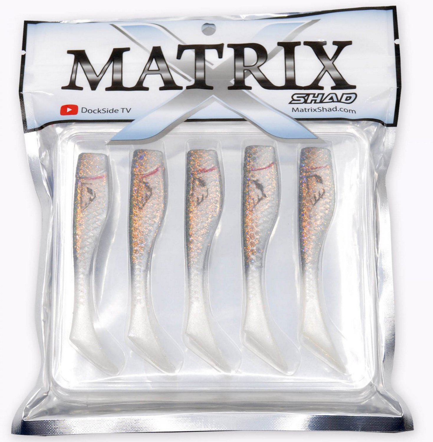 Dockside Bait & Tackle Matrix X-Shad 3 in Unrigged Plastic Swimbaits 5 ...