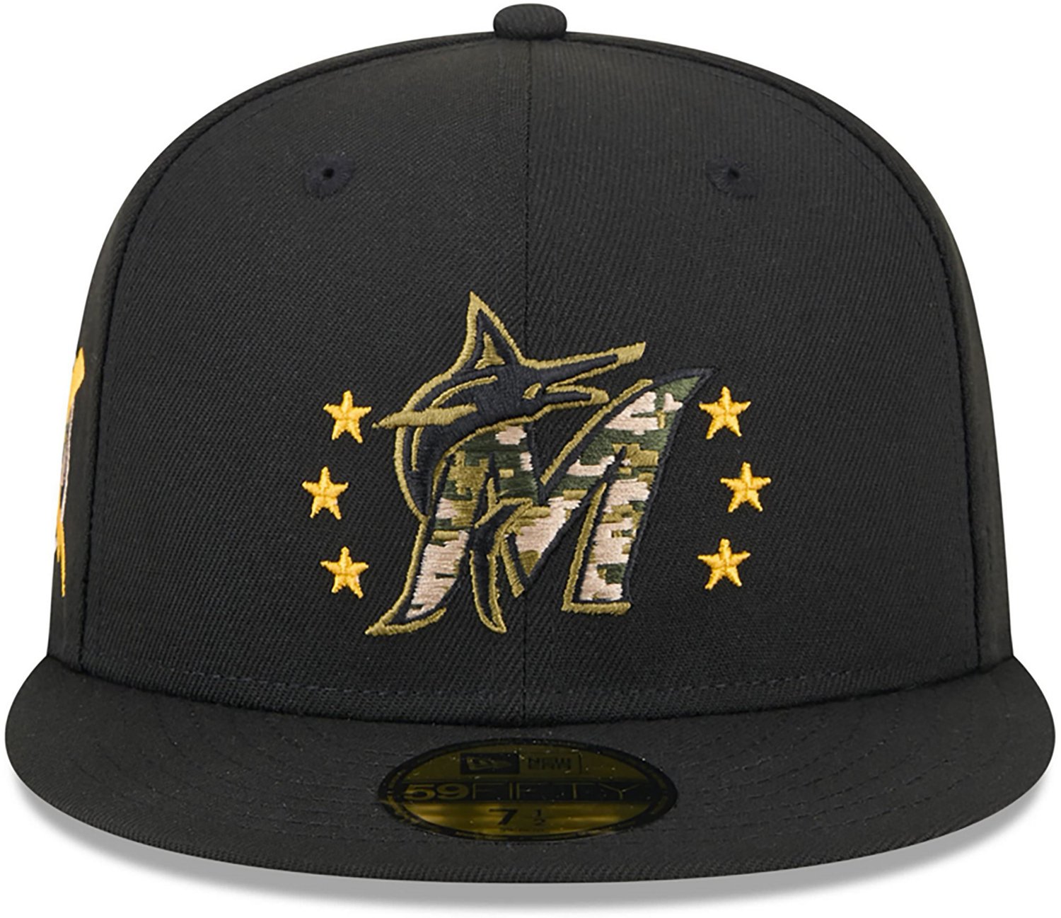 New Era Men's Miami Marlins 2024 Armed Forces Day On-Field 59FIFTY ...
