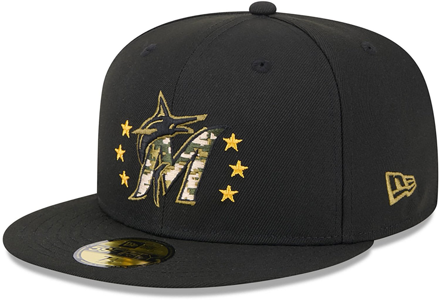New Era Men's Miami Marlins 2024 Armed Forces Day On-Field 59FIFTY ...