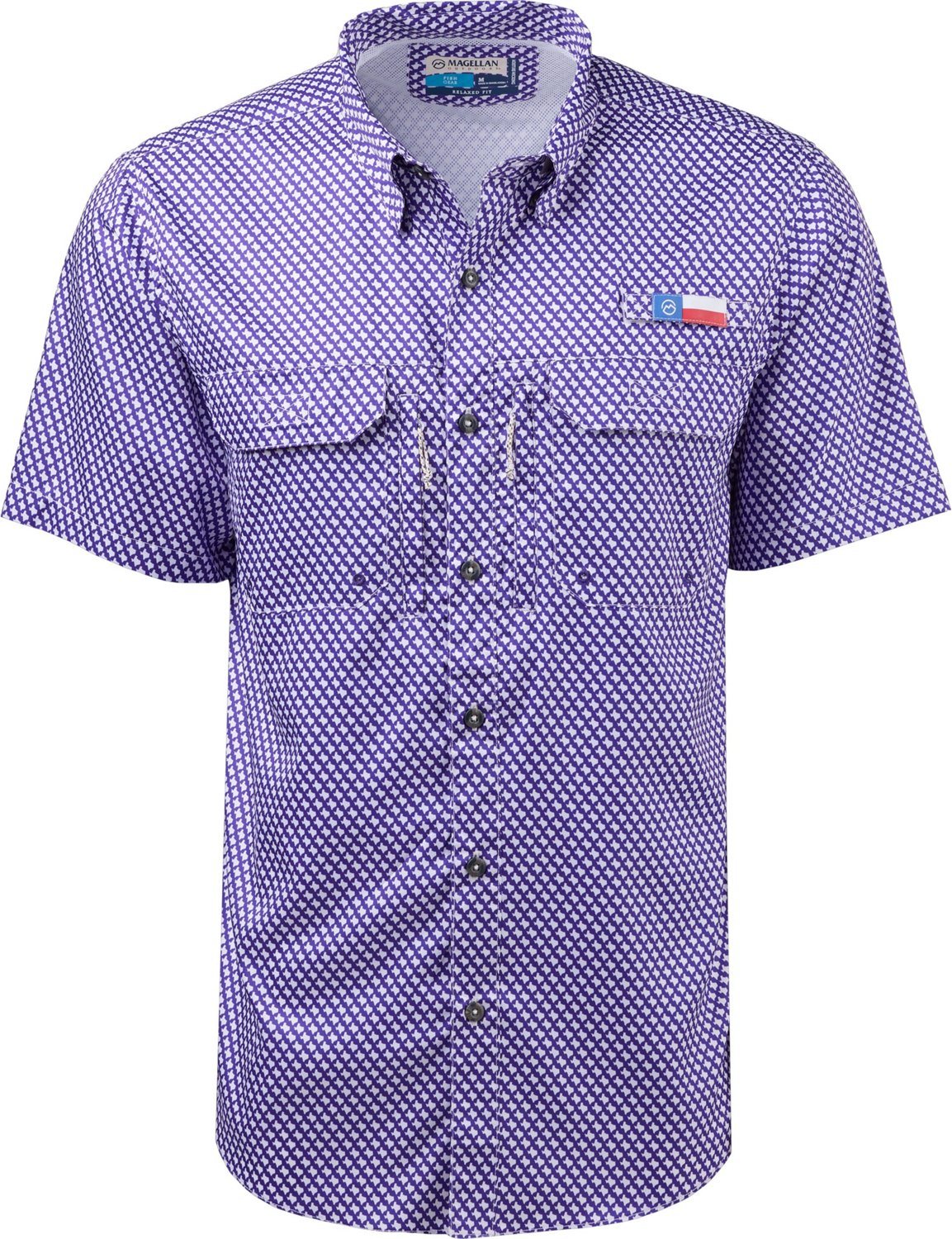 Magellan Men's Local State Gameday Micro Print Short Sleeve Shirt | Academy