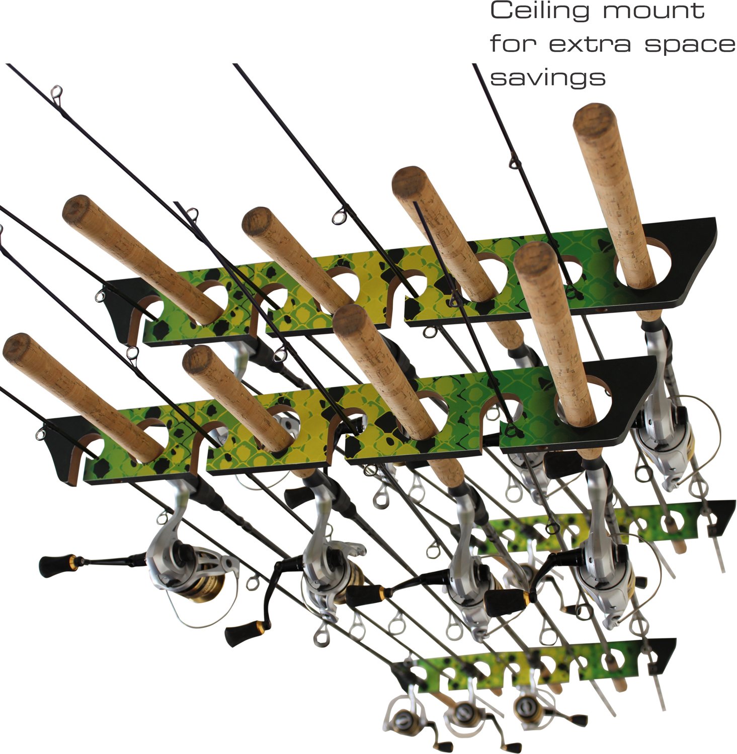 Rush Creek Wall Ceiling 8-Rod Storage Racks 2-Pack | Academy