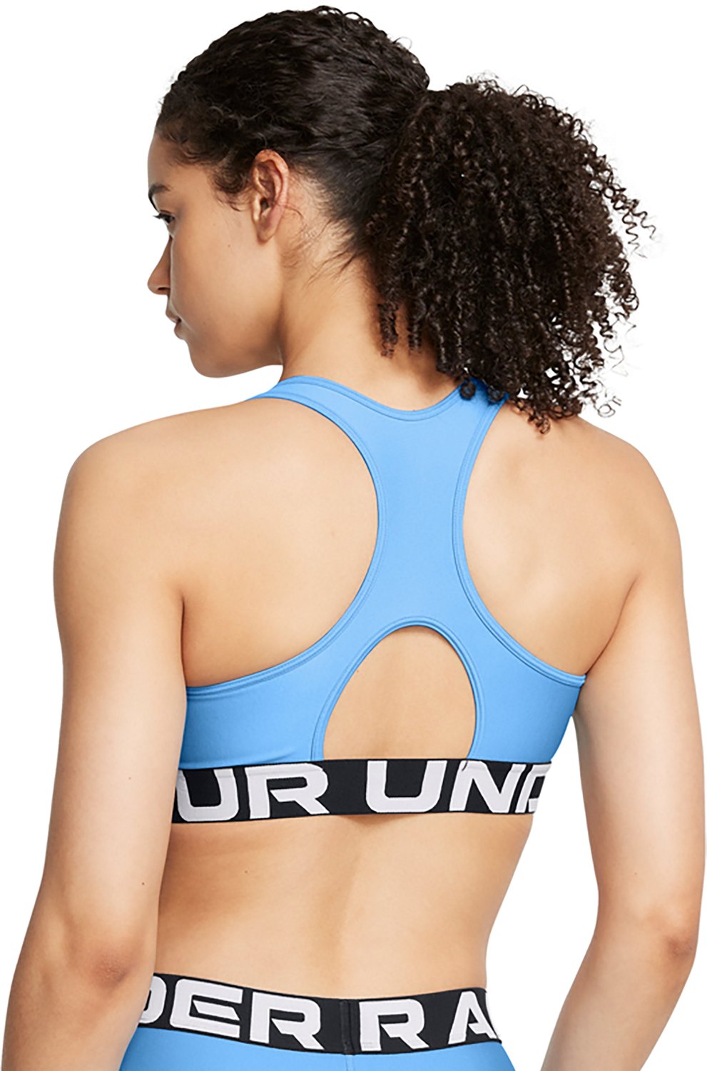 Under Armour Women's HeatGear Authentics Mid Branded Sports Bra | Academy