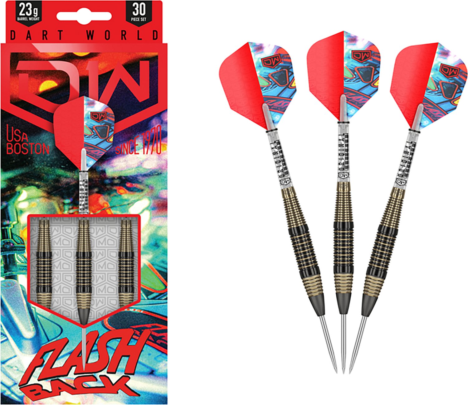 Dart World Flashback Steel Darts | Academy