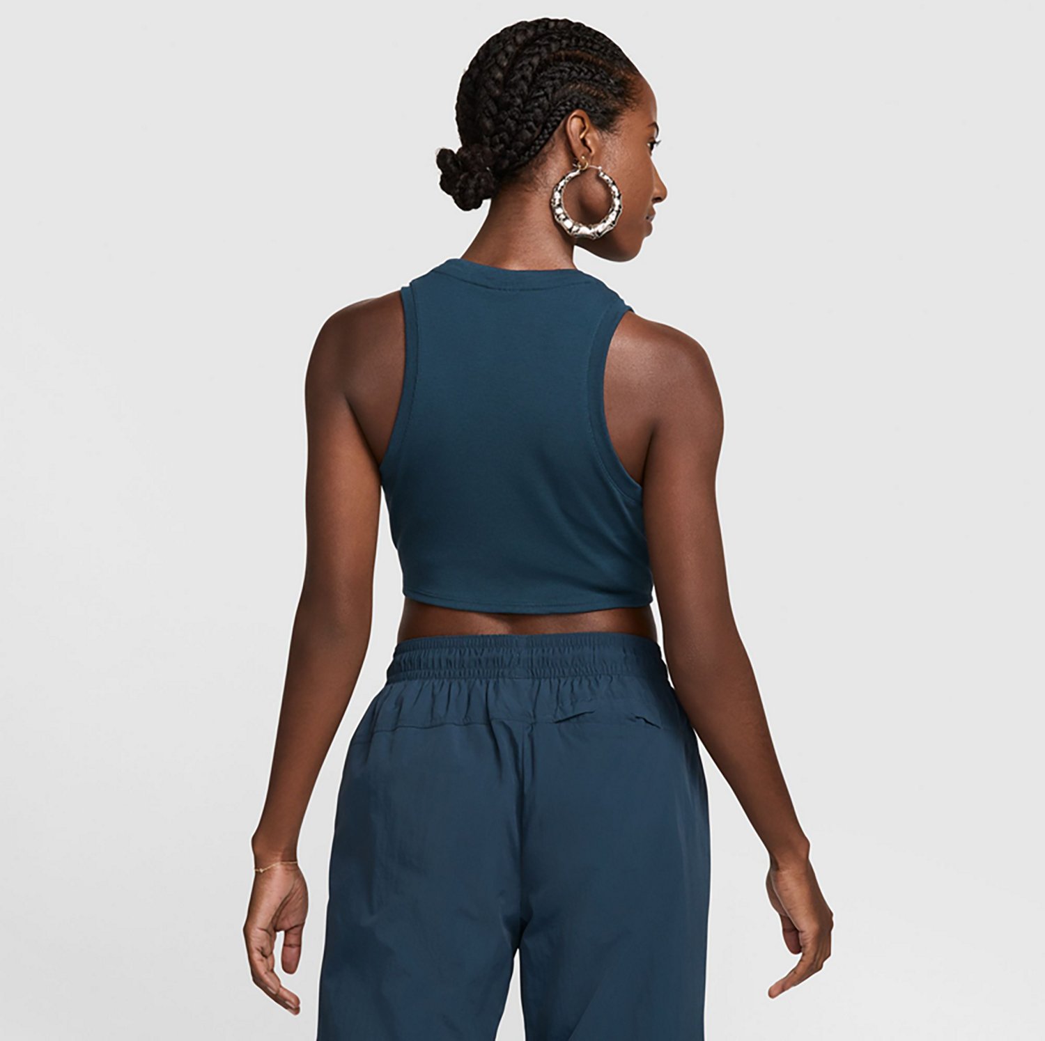 Nike Women's Sportswear Essentials Ribbed Cropped Tank Top | Academy