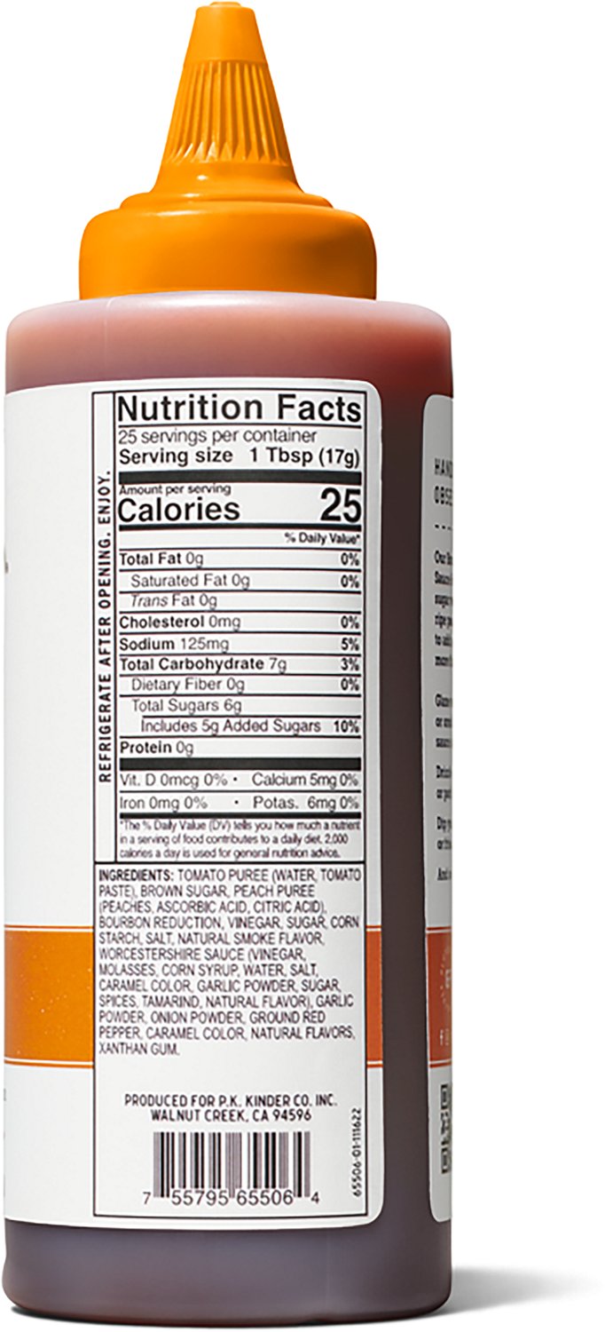 Kinder's Bourbon Peach BBQ Sauce 15.5 oz | Academy
