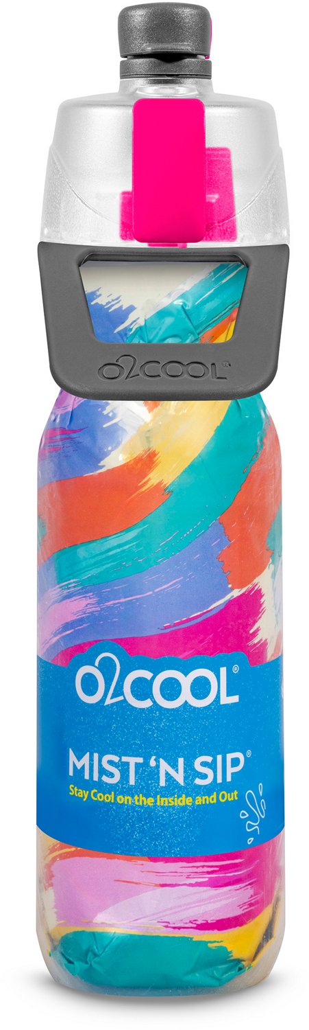 O2 COOL Girl Mist N Sip Brushstrokes 20 oz Water Bottle | Academy