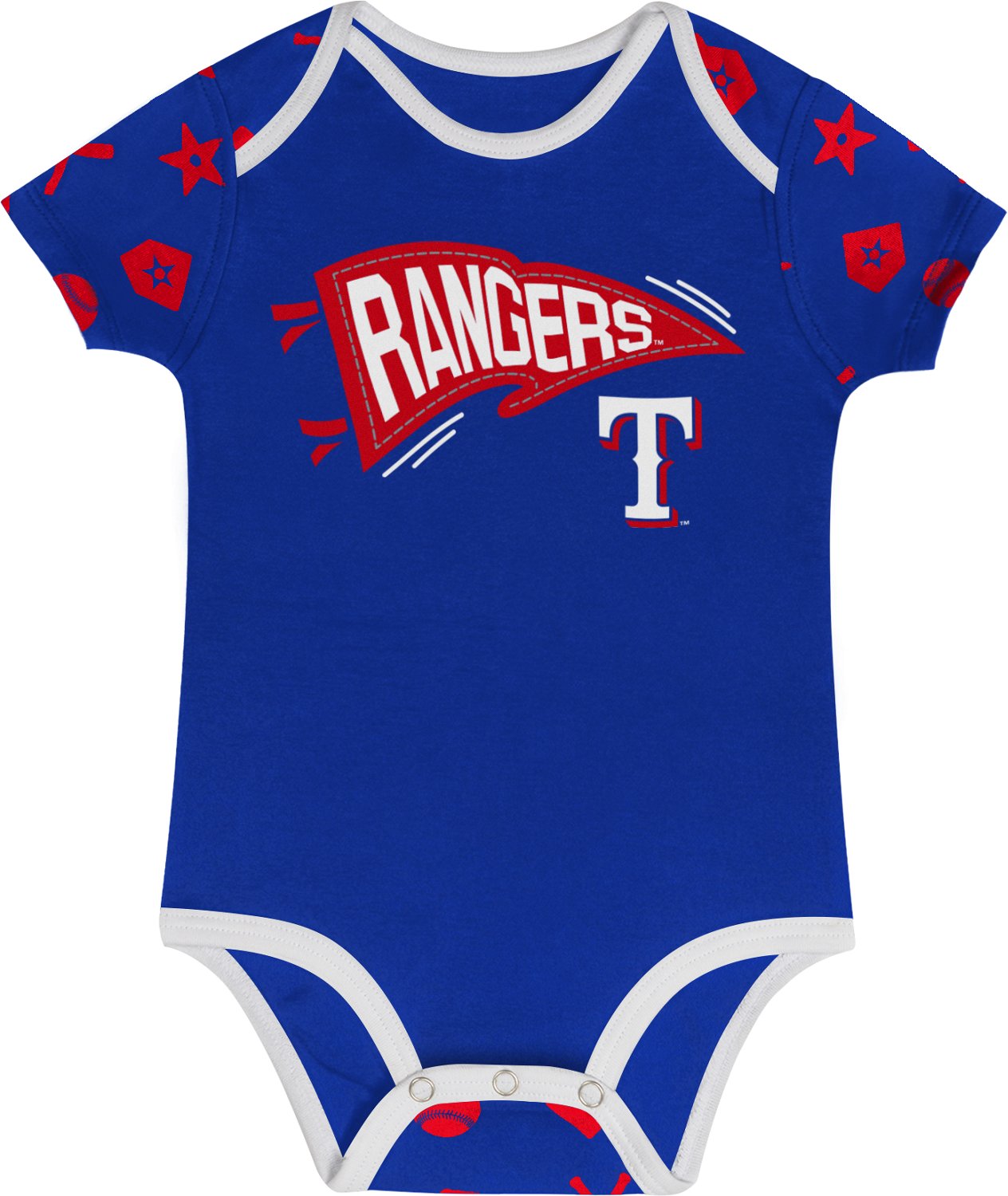 Outerstuff Infants' Texas Rangers On Deck Diaper Cover Set | Academy