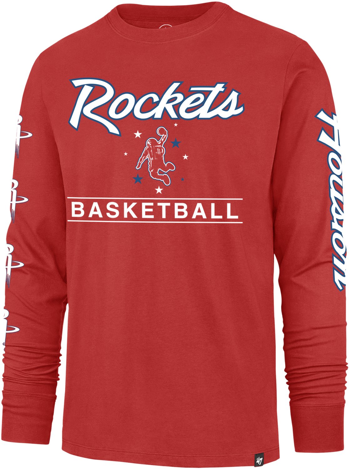 47 Men's Rockets City Edition Triplet Franklin Long Sleeve T-shirt ...