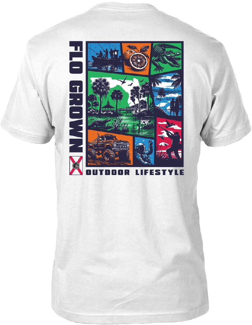 FLOGROWN Men's Florida Lifestyle Collage T-shirt | Academy