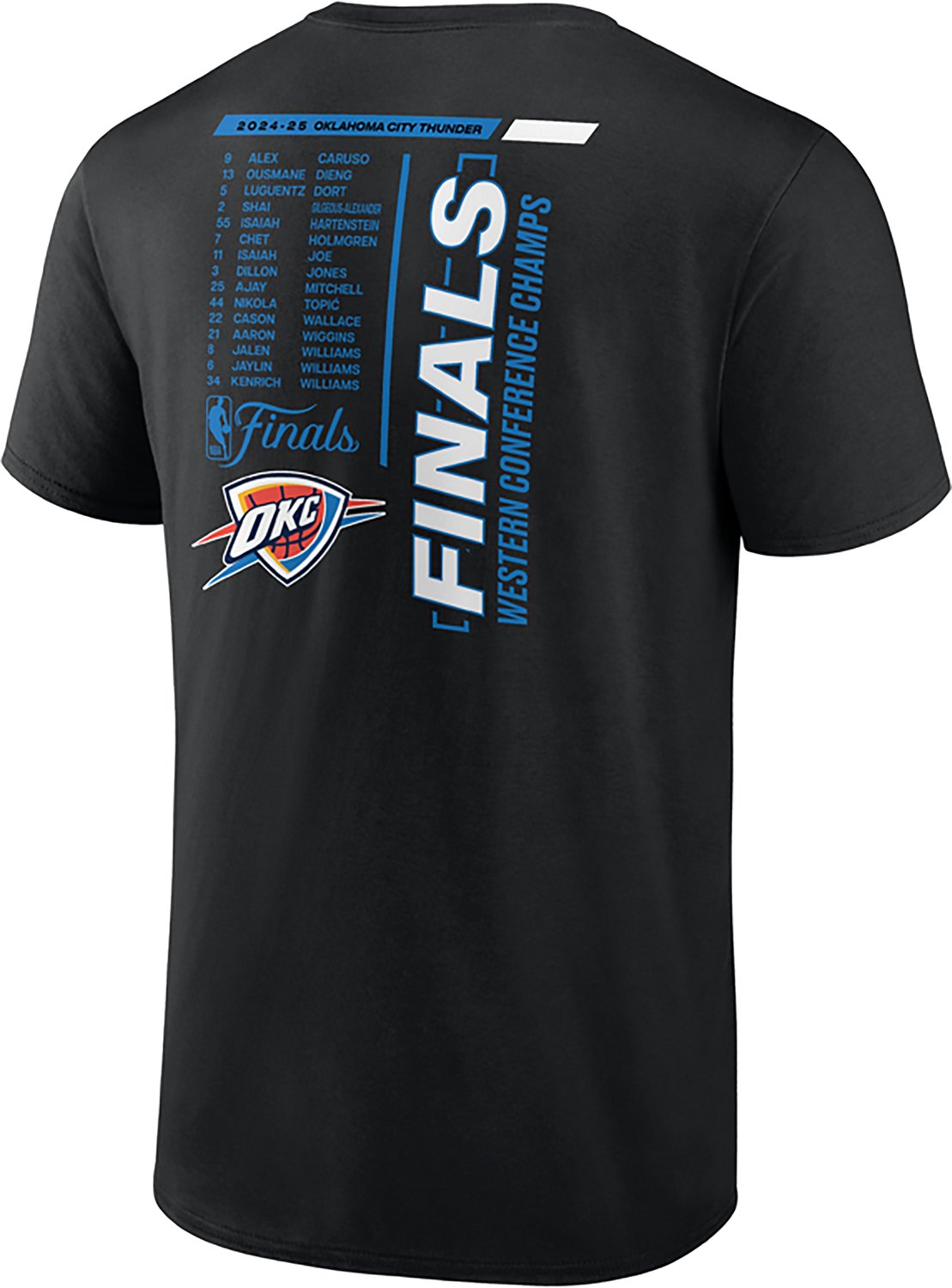 Fanatics Men's Oklahoma City Thunder 2025 Conference Champions Roster ...