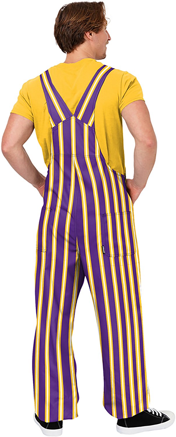 FOCO Men's LSU Sideline Spirit Stripe Overalls | Academy