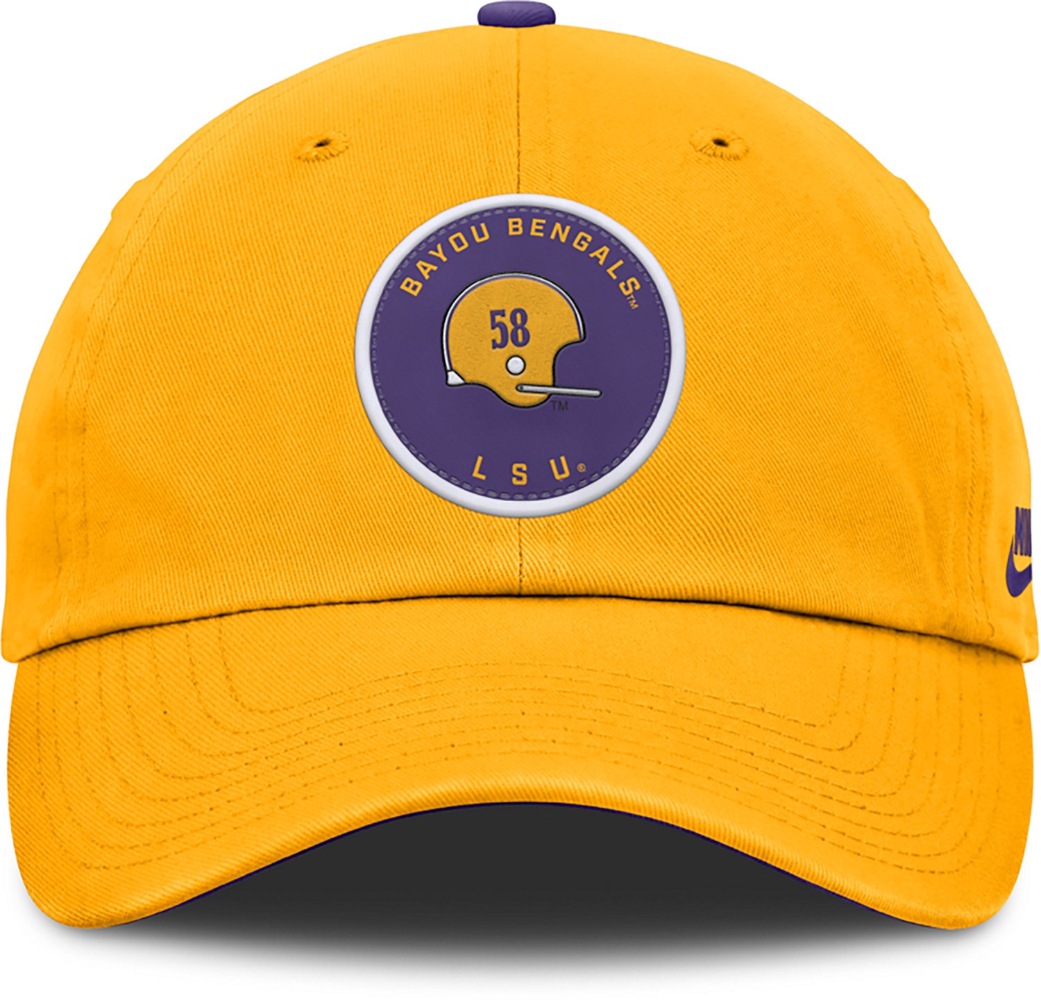 Nike Men's LSU Legacy Football Helmet Logo Unstructured Adjustable Club ...