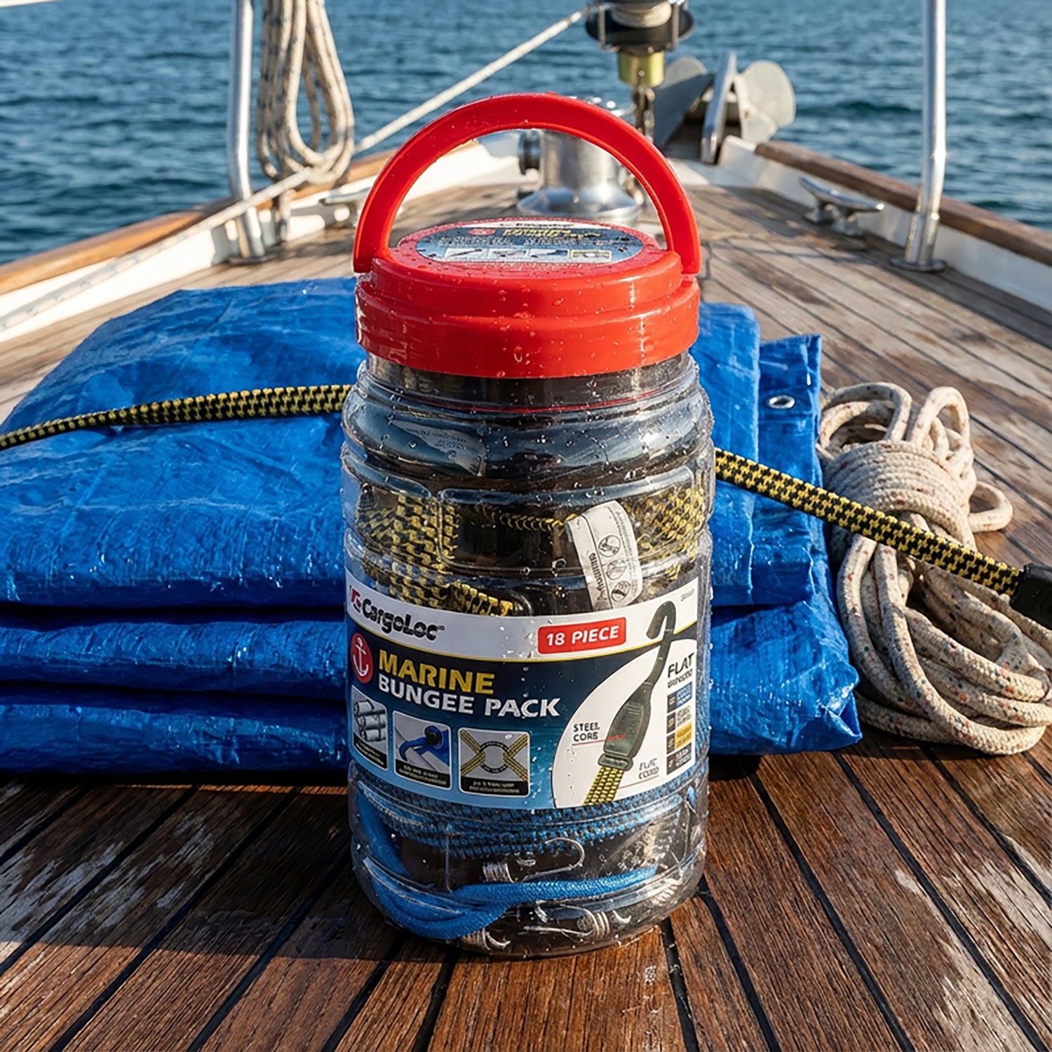 CargoLoc Flat Bungee Cords 18-Pack | Academy