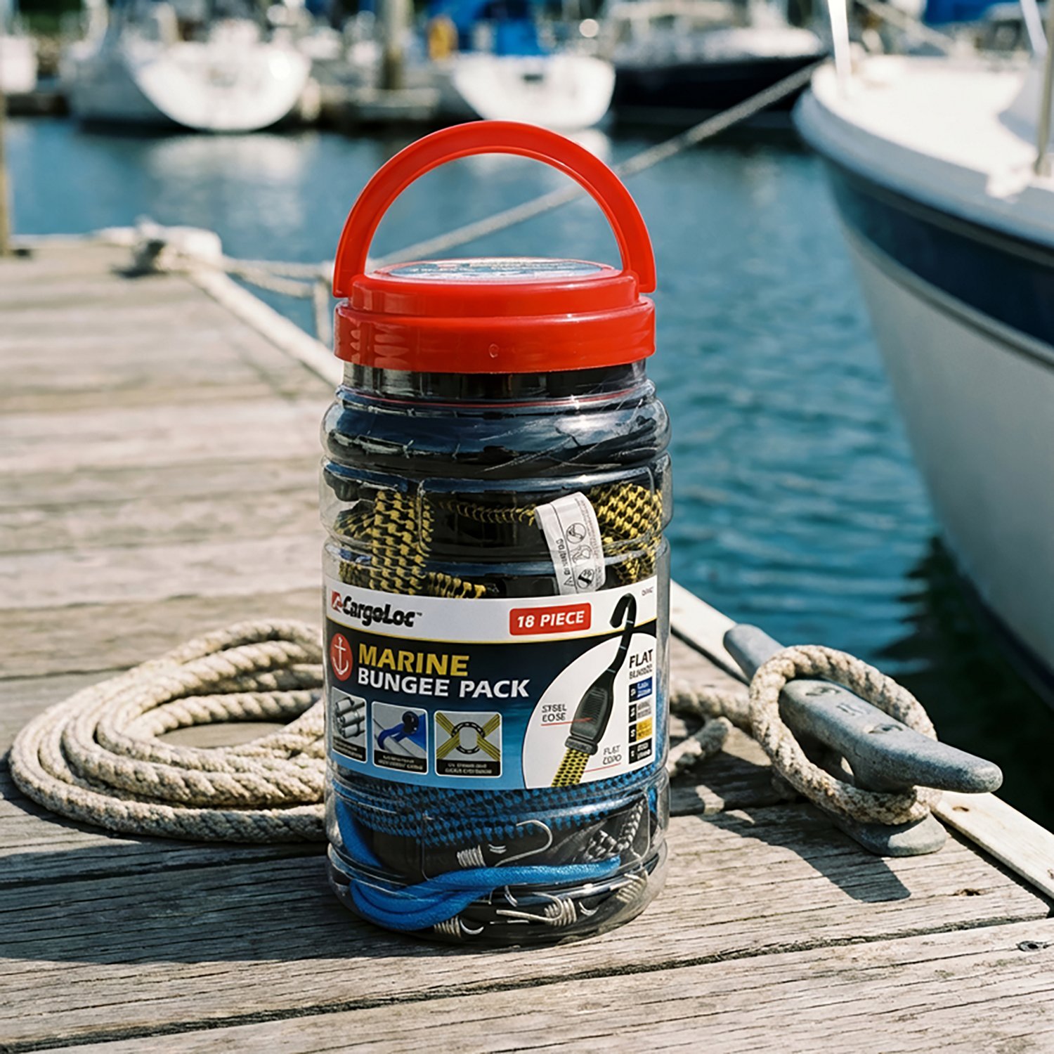 CargoLoc Flat Bungee Cords 18-Pack | Academy
