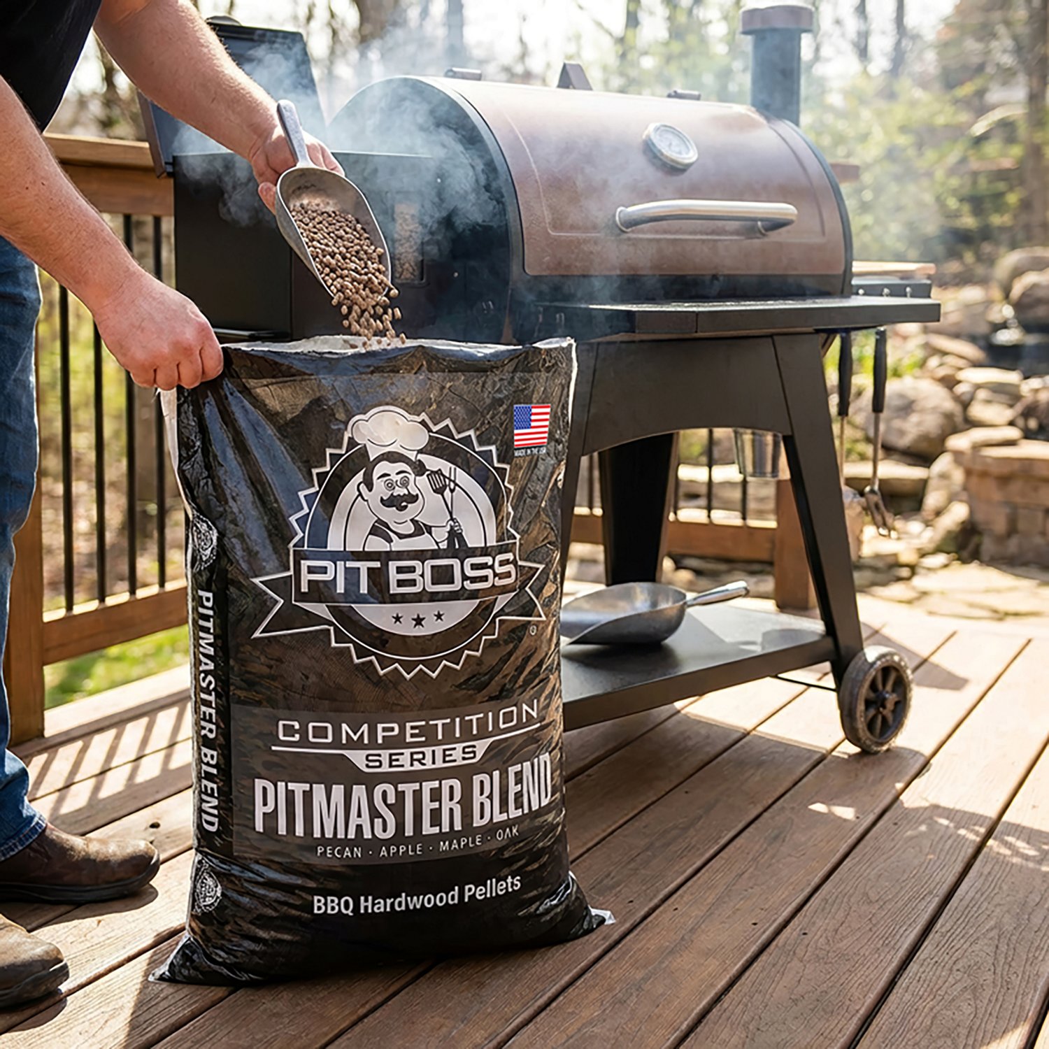 Pit Boss Competition Series Pitmaster Blend 40 lb. BBQ Hardwood Pellets ...