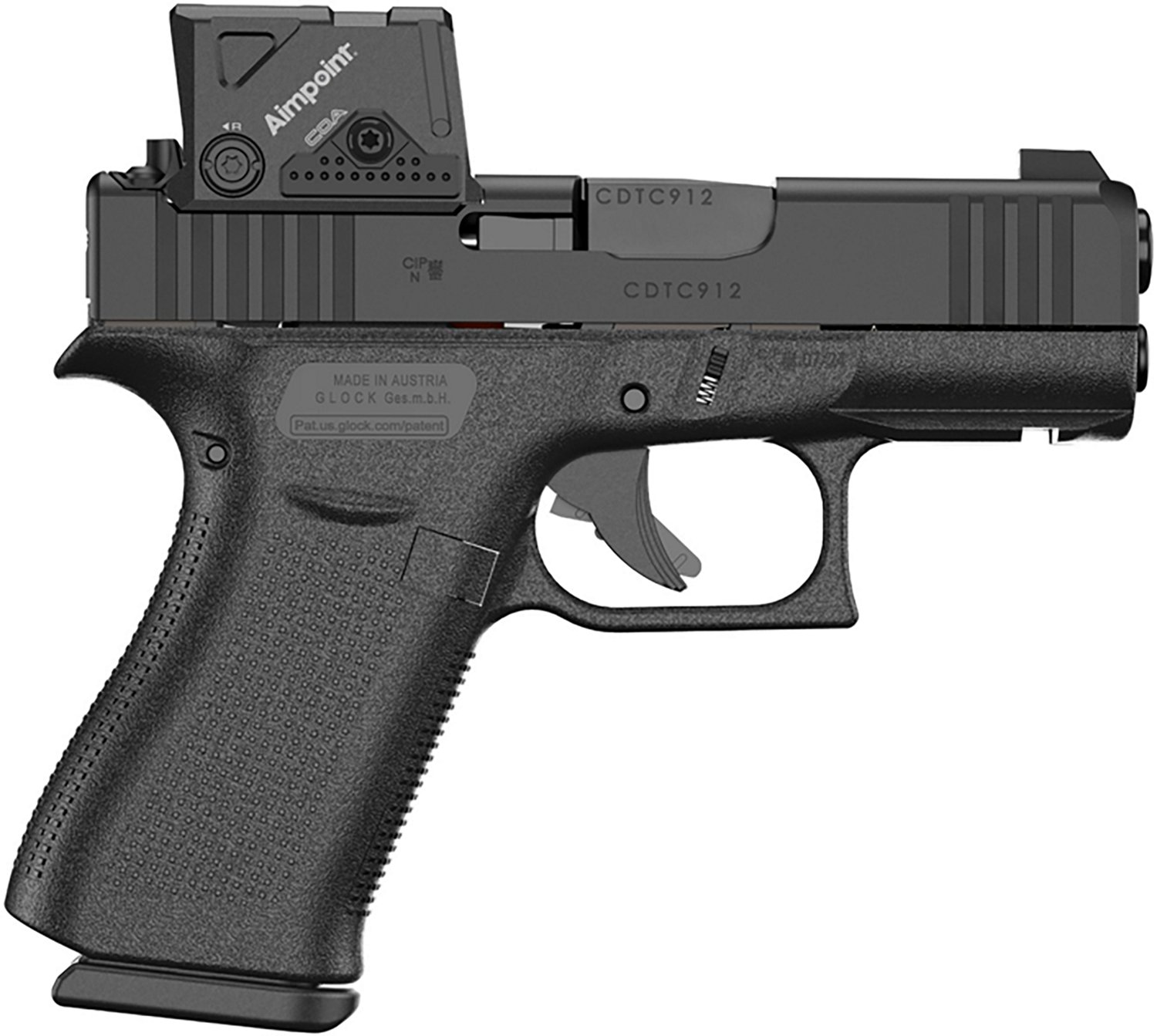 GLOCK 43X MOS 9mm Semi Automatic Pistol | Academy