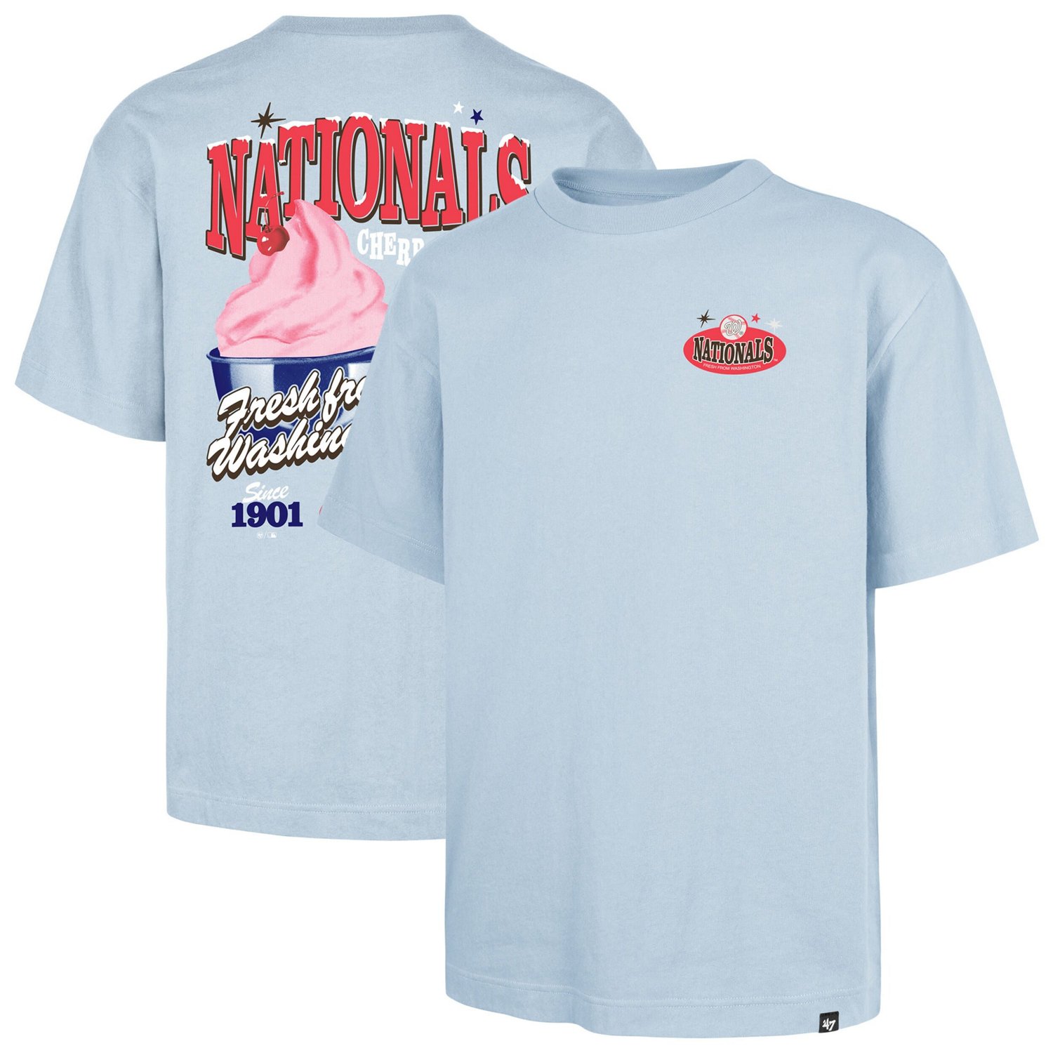 '47 Light Washington Nationals Ice Cream Parlor Foundation T-Shirt ...