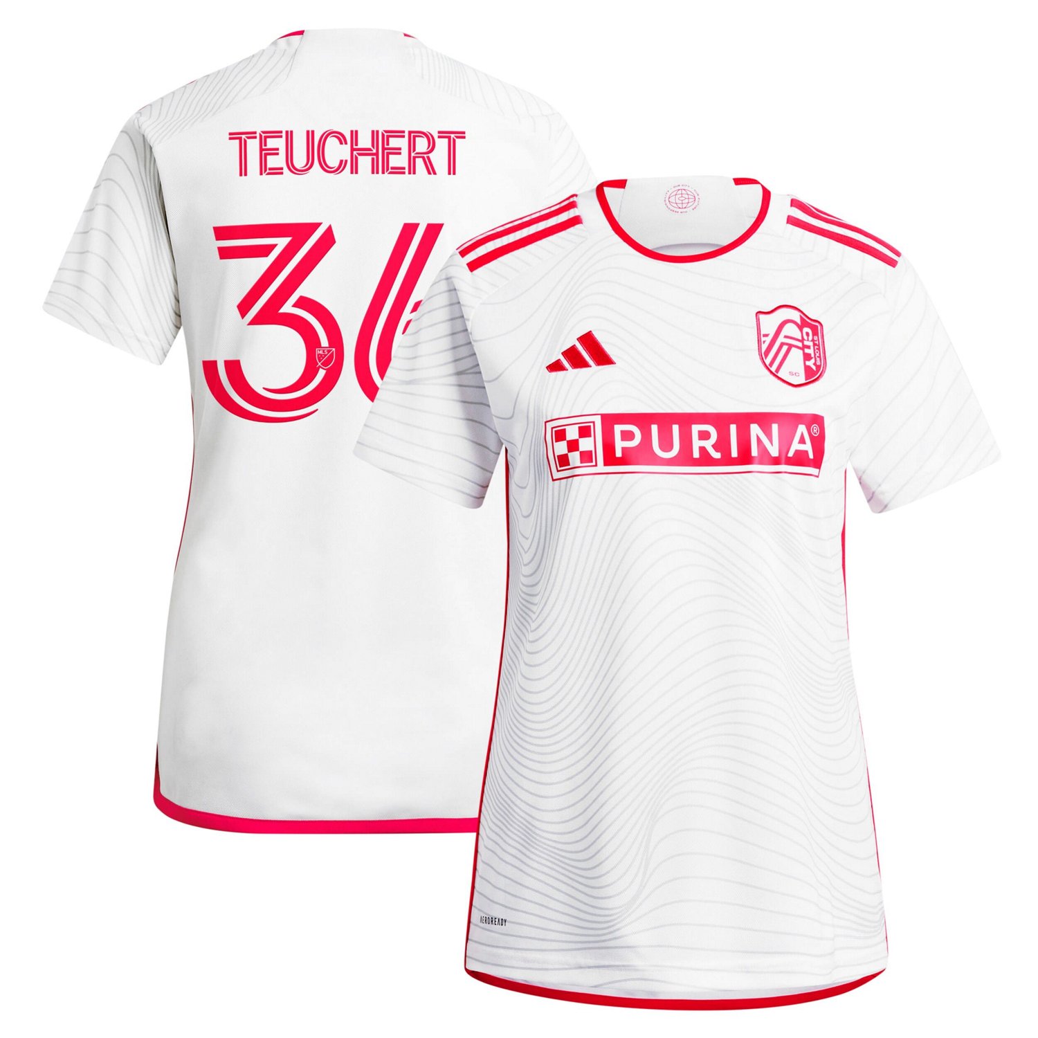 adidas Cedric Teuchert St Louis City SC 2024 The Confluence Kit Replica ...