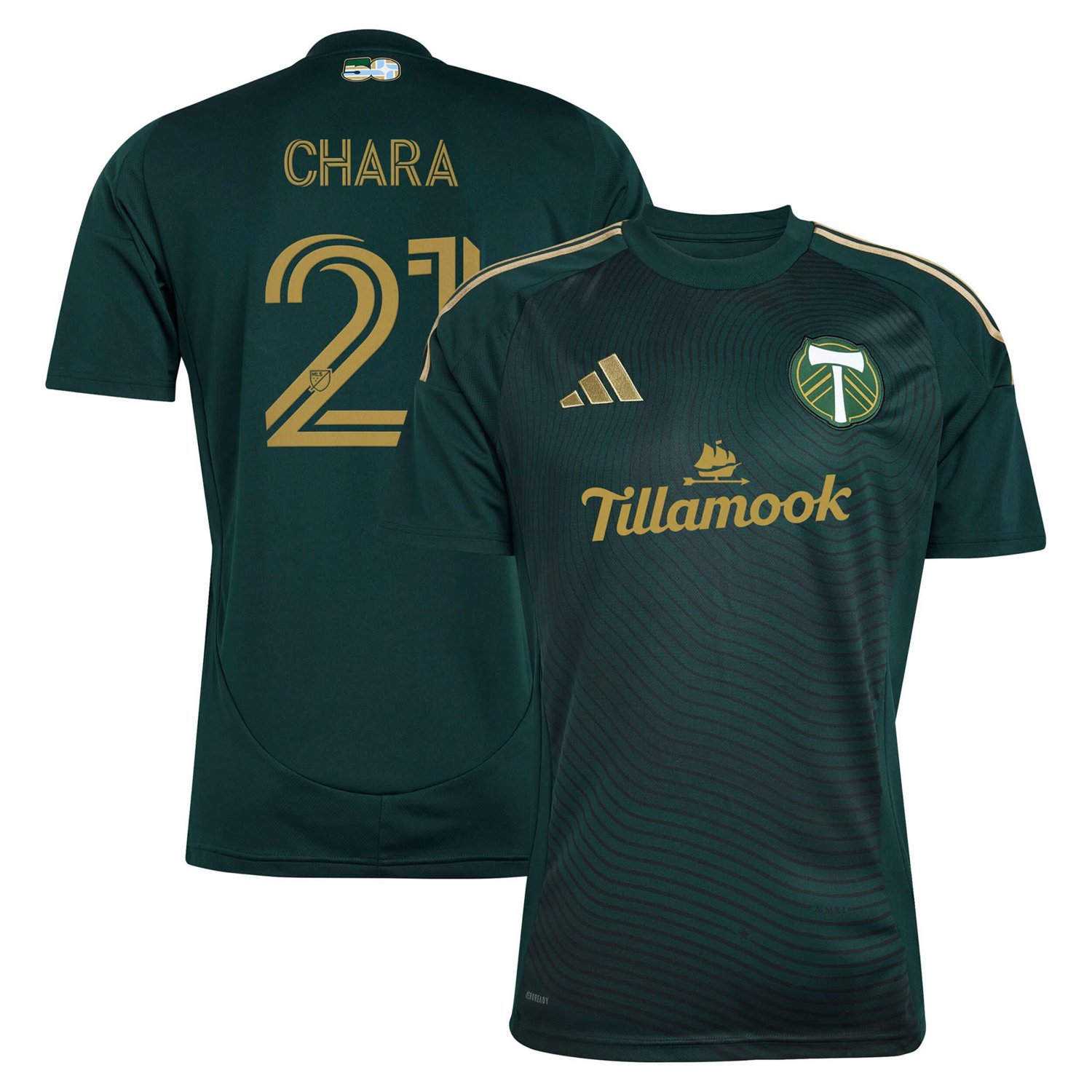 adidas Diego Chara Portland Timbers 2025 Forever Gold Replica Player ...