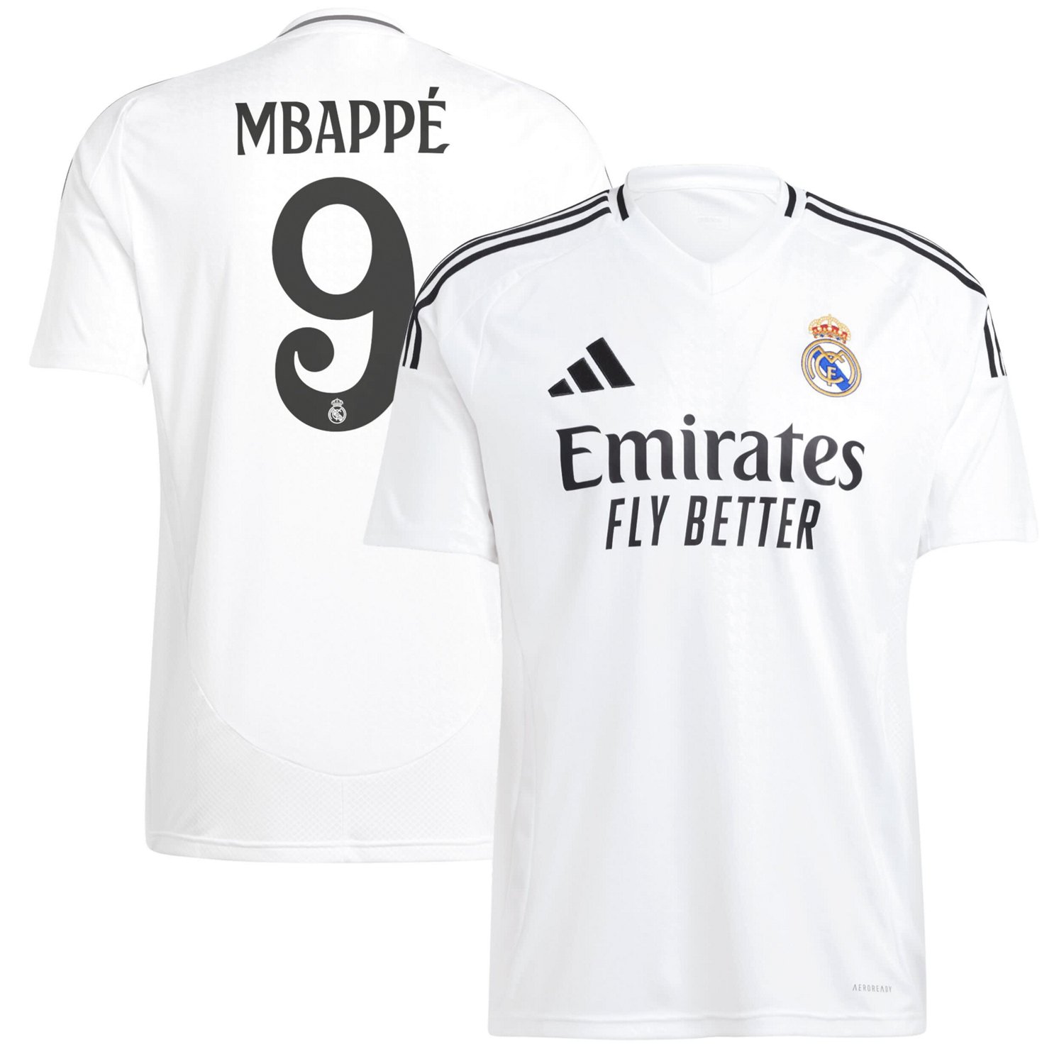 adidas Kylian Mbapp Real Madrid 2024 25 Home Replica Player Jersey | Academy