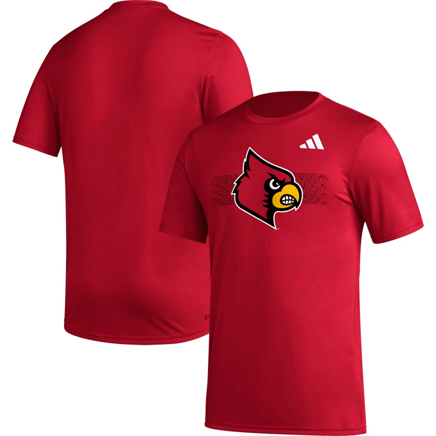 adidas Louisville Cardinals Pregame AEROREADY T-Shirt | Academy