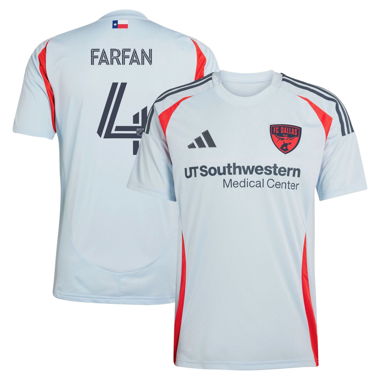 adidas Marco Farfan Light FC Dallas 2025 The Inferno Kit Replica Player Jersey | Academy