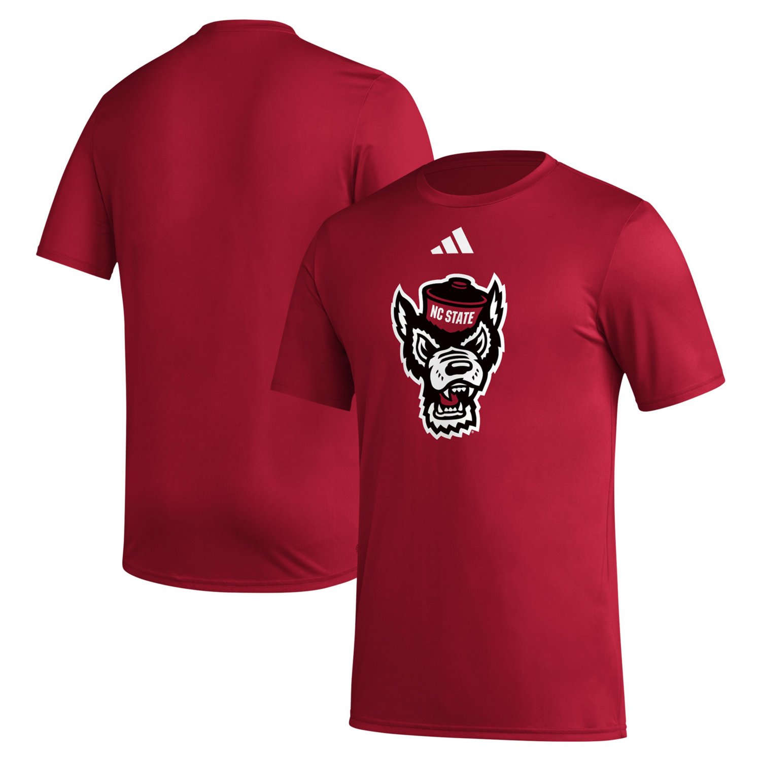 adidas NC State Wolfpack Primary Locker Logo Pre-Game AEROREADY T-Shirt ...
