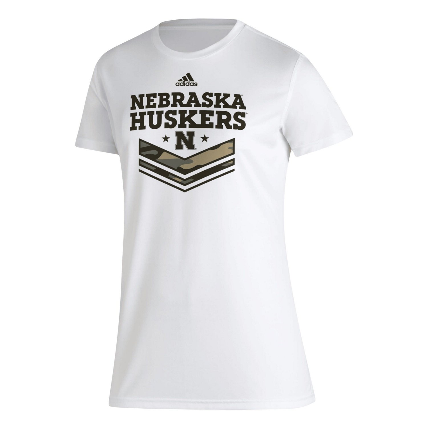 adidas Nebraska Huskers Military Appreciation AEROREADY T-Shirt | Academy