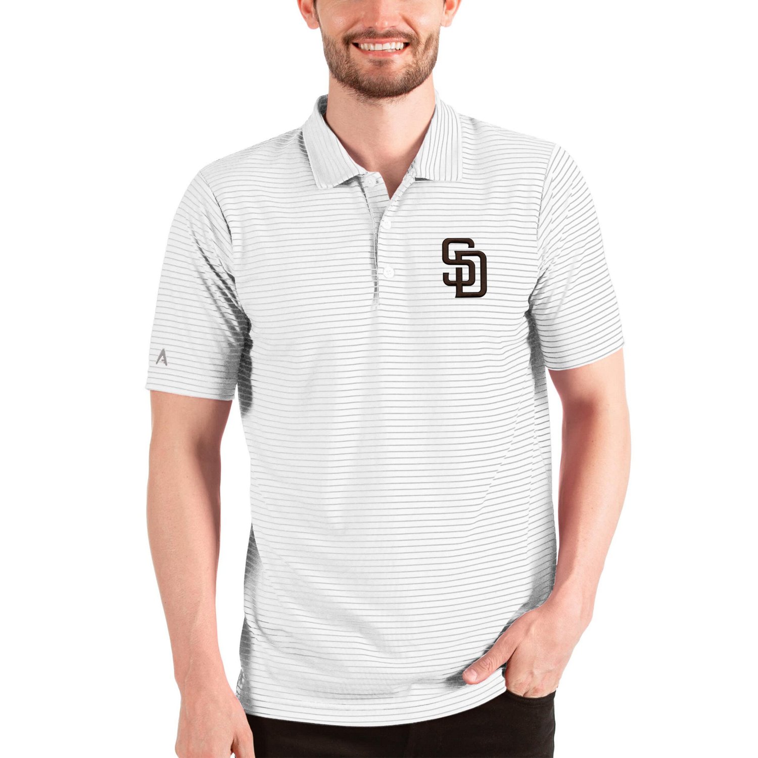 Antigua /White San Diego Padres Esteem Polo | Academy