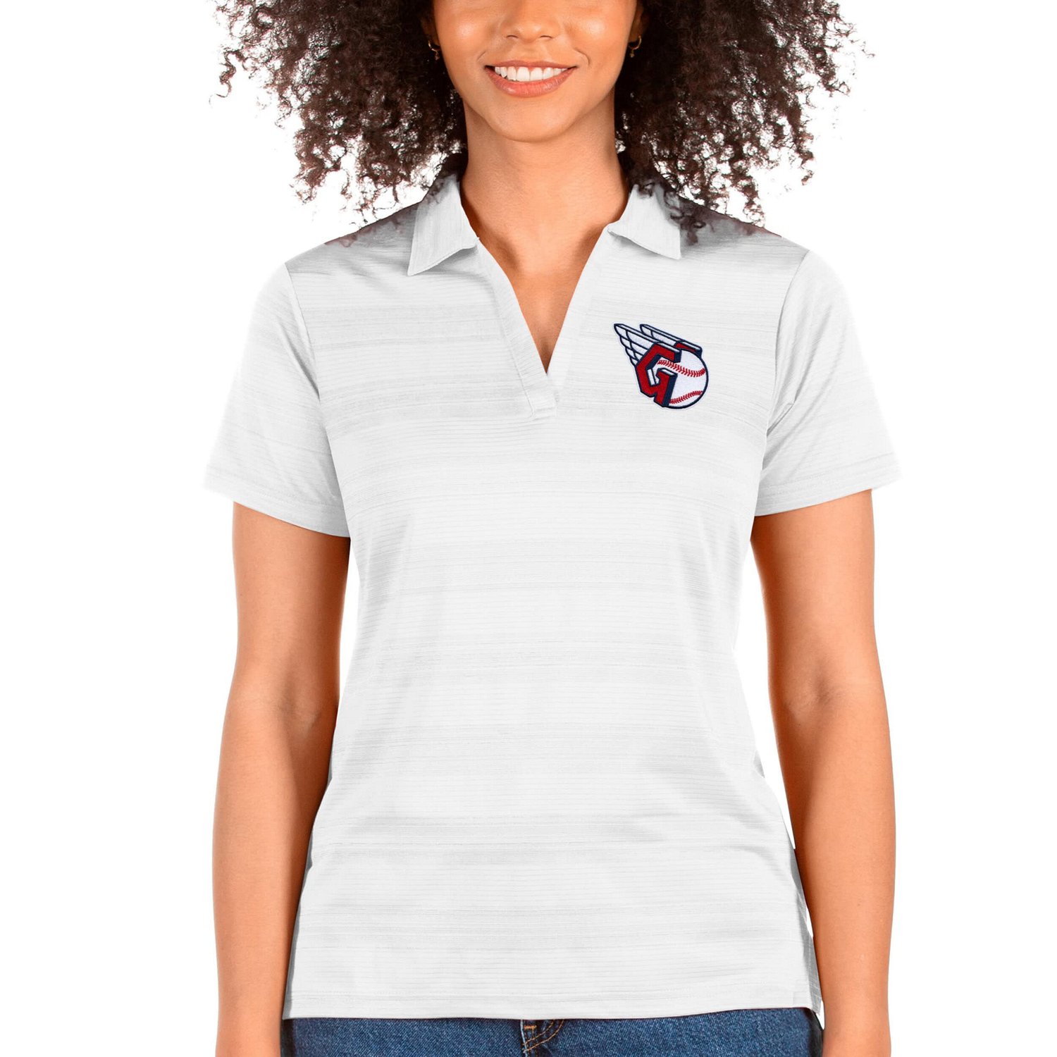 Antigua Cleveland Guardians Compass Polo | Academy