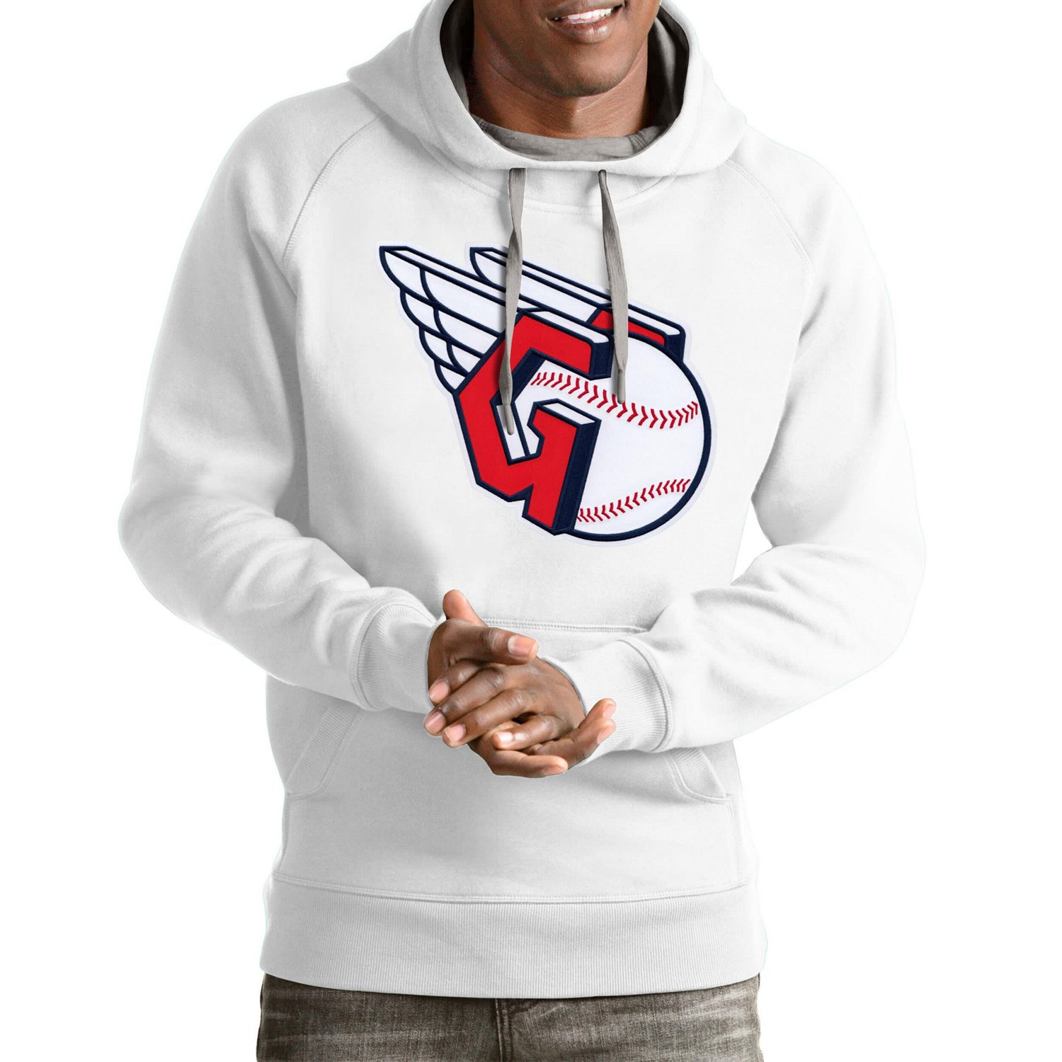 Antigua Cleveland Guardians Team Victory Pullover Hoodie | Academy