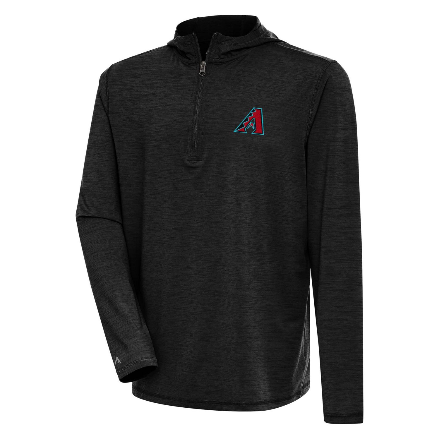 Antigua Heather Arizona Diamondbacks Tidy Quarter-Zip Hoodie | Academy