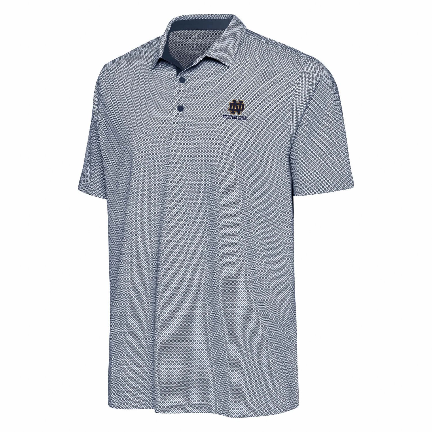 Antigua Heather Notre Dame Fighting Irish Intersect Polo | Academy