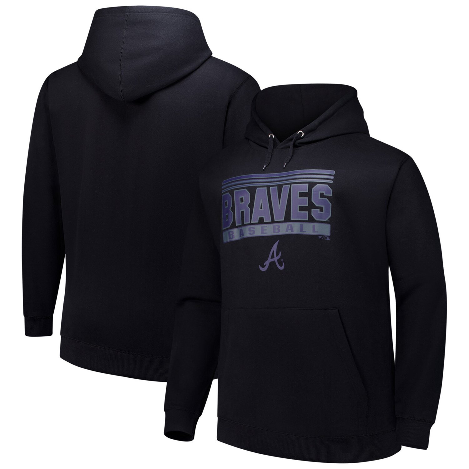 Atlanta Braves Stack Fleece Pullover Hoodie | Academy