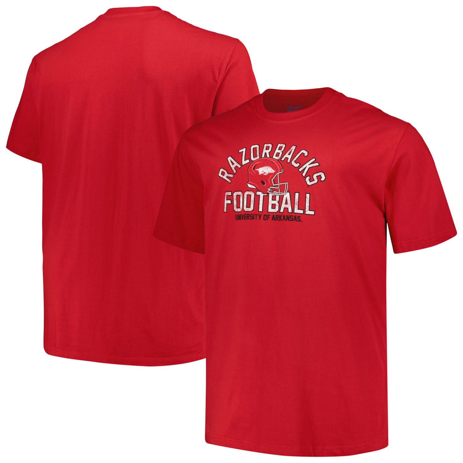 Champion Arkansas Razorbacks Big Tall Football Helmet T-Shirt | Academy