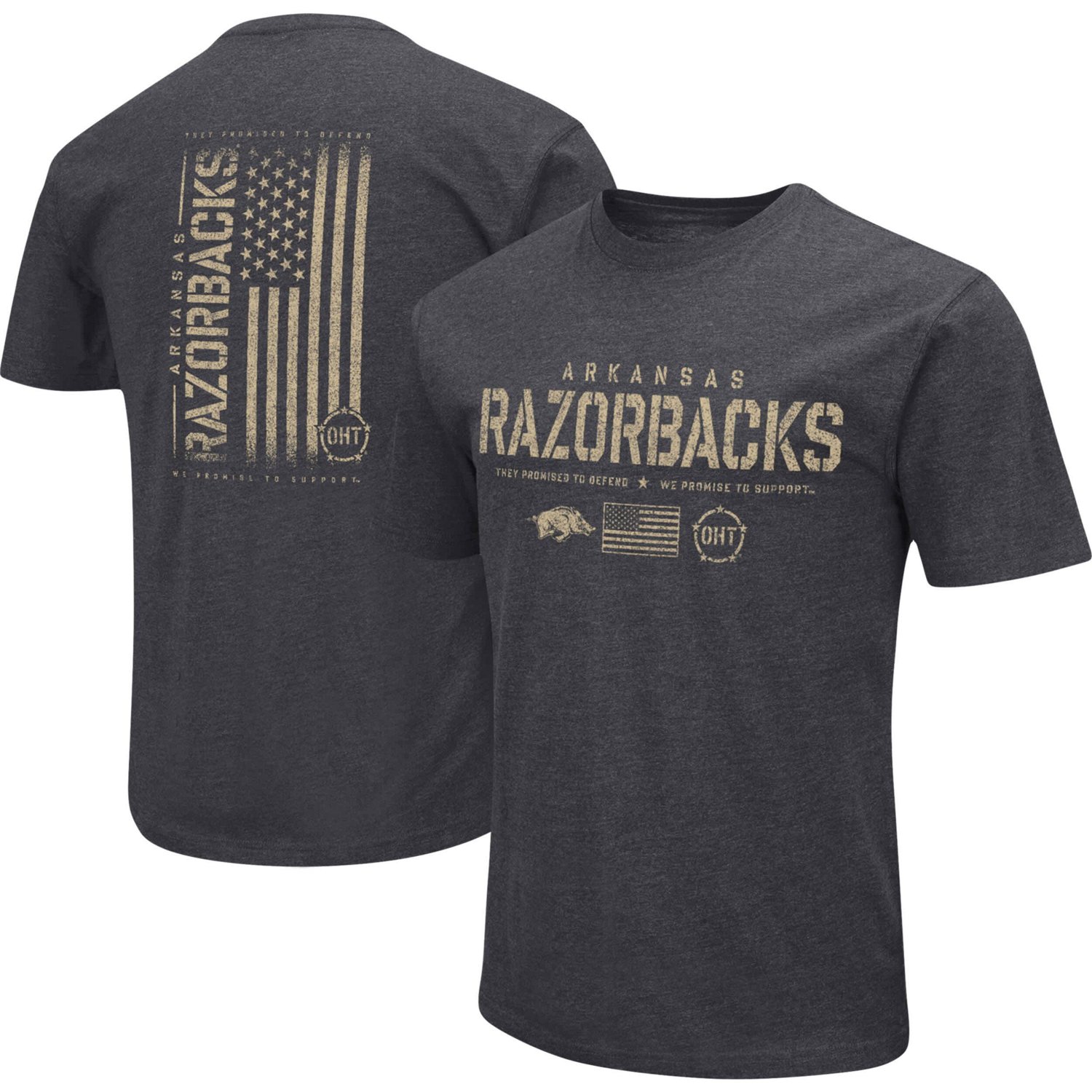 Colosseum Heather Arkansas Razorbacks Big Tall OHT Military ...