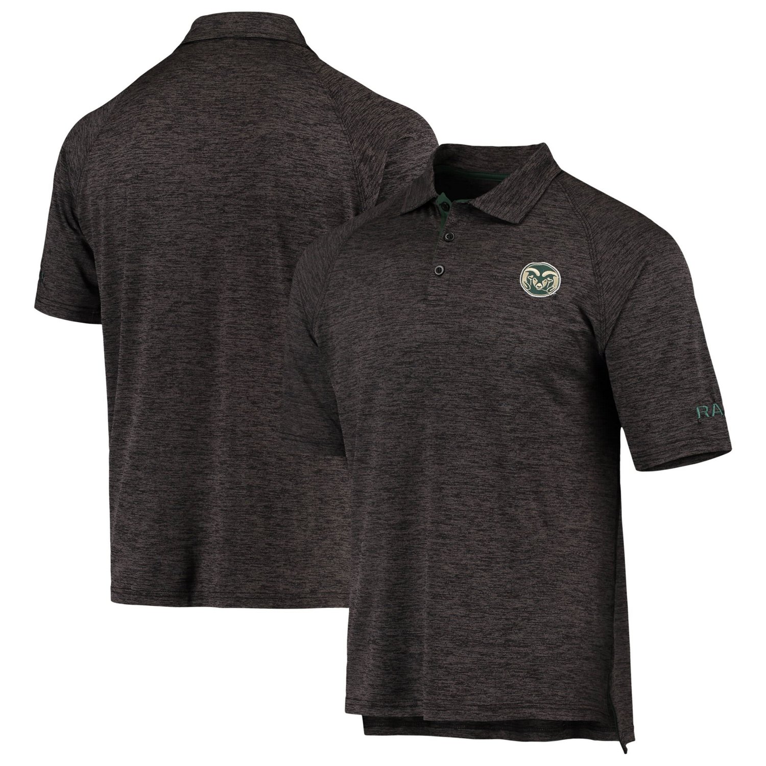 Colosseum Heathered Colorado State Rams Logo Down Swing Polo | Academy