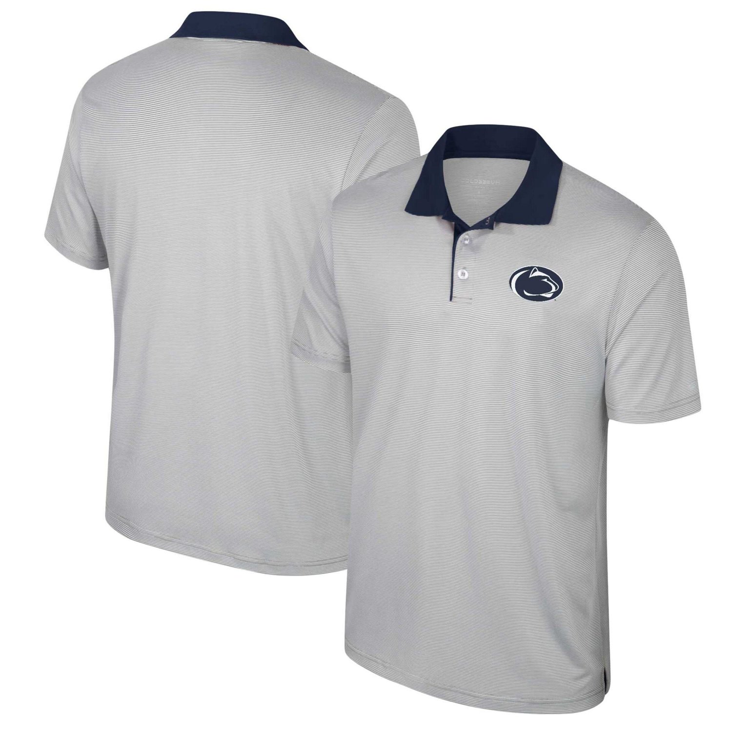 Colosseum Penn State Nittany Lions Big Tall Tuck Striped Polo | Academy