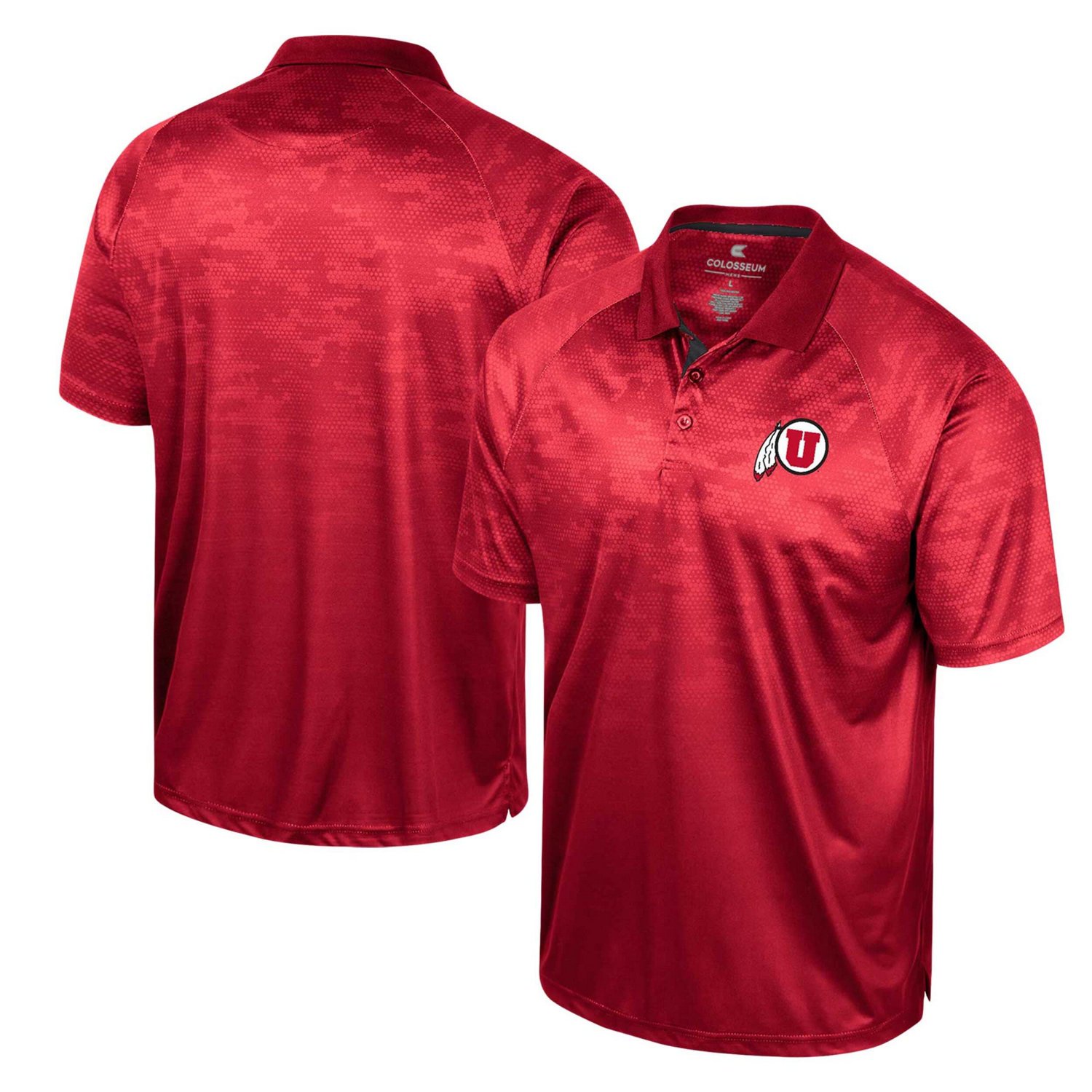 Colosseum Utah Utes Honeycomb Raglan Polo | Academy