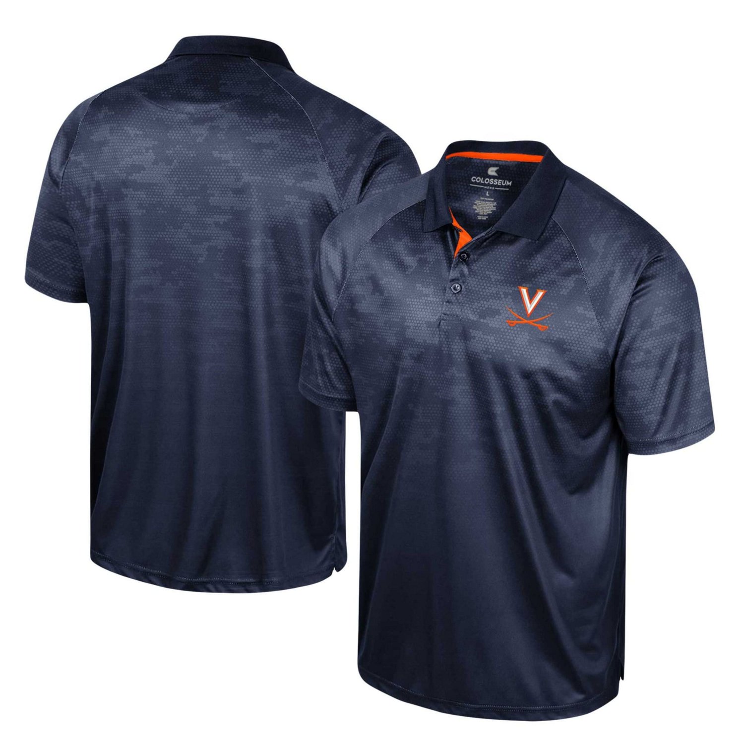 Colosseum Virginia Cavaliers Honeycomb Raglan Polo | Academy