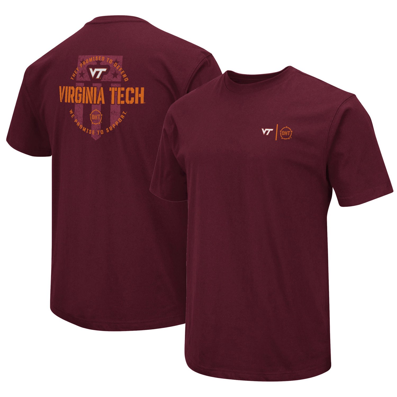 Colosseum Virginia Tech Hokies OHT Military Appreciation T-Shirt | Academy