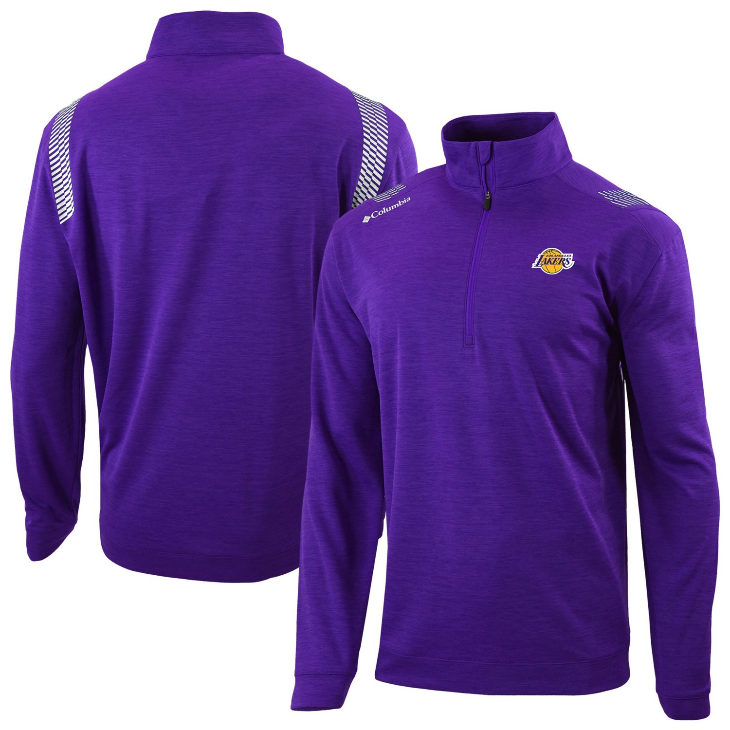 Columbia Los Angeles Lakers Oakland Downs Omni-Wick Quarter-Zip Top ...