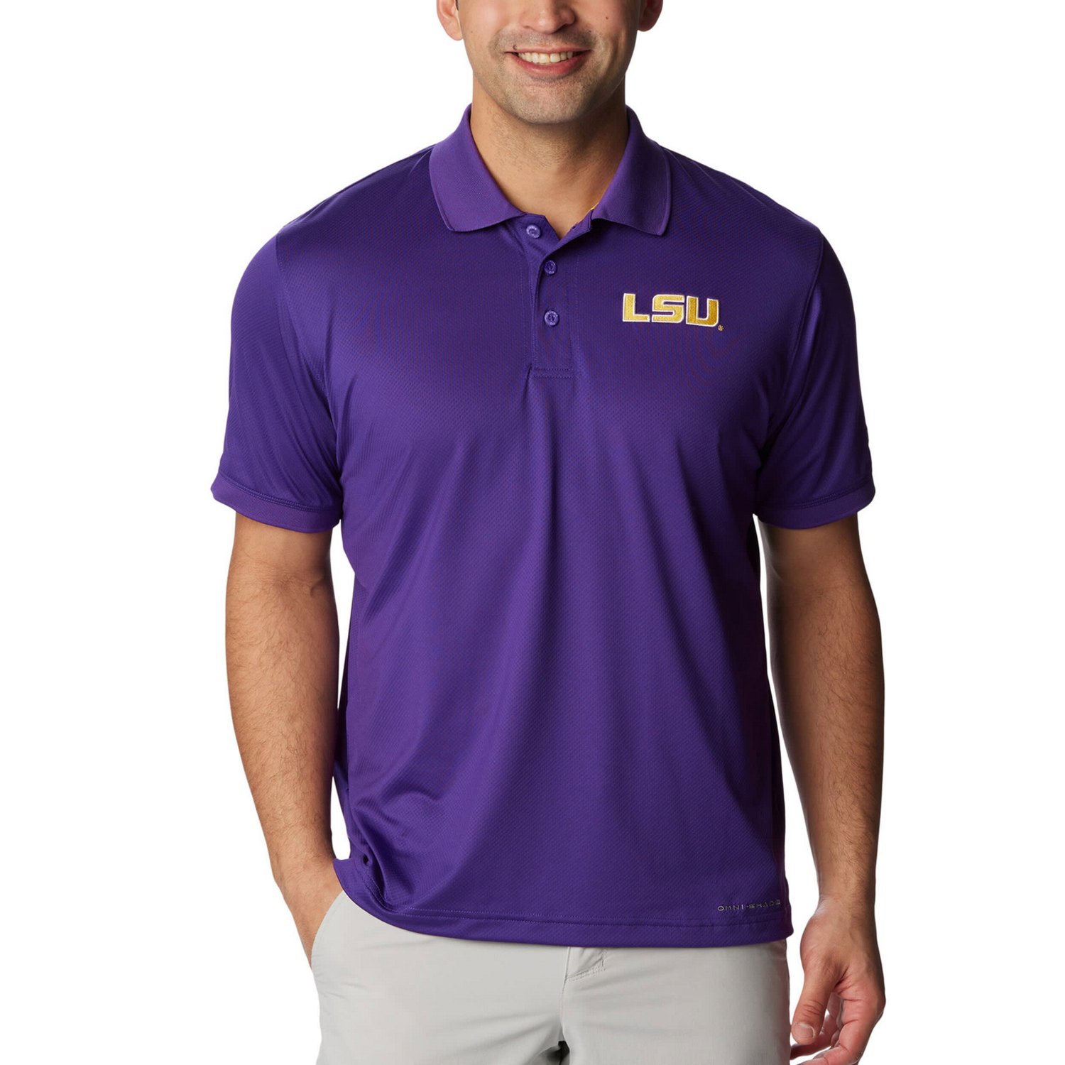 Columbia LSU Tigers PFG Tamiami Omni-Shade Polo | Academy
