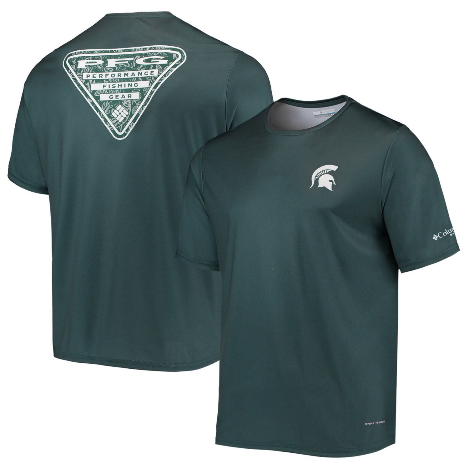 Columbia Michigan State Spartans Terminal Tackle Omni-Shade T-Shirt ...